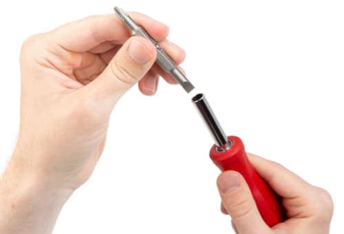 6-in-1 Driver (#1 x 3/16 in., #2 x 1/4 in.) - Red | TEKTON