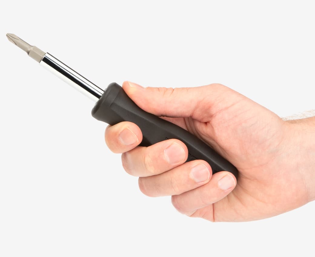 Driver Handle (Black) | TEKTON 6-in-1 | Molded in USA