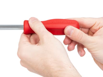 Driver Handle (Red) | TEKTON 6-in-1 | Molded in USA