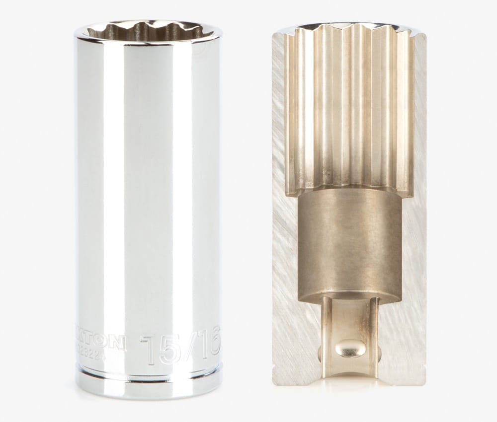 1/2 Inch Drive Deep 12-Point Socket Set, 15-Piece | TEKTON | SHD92108