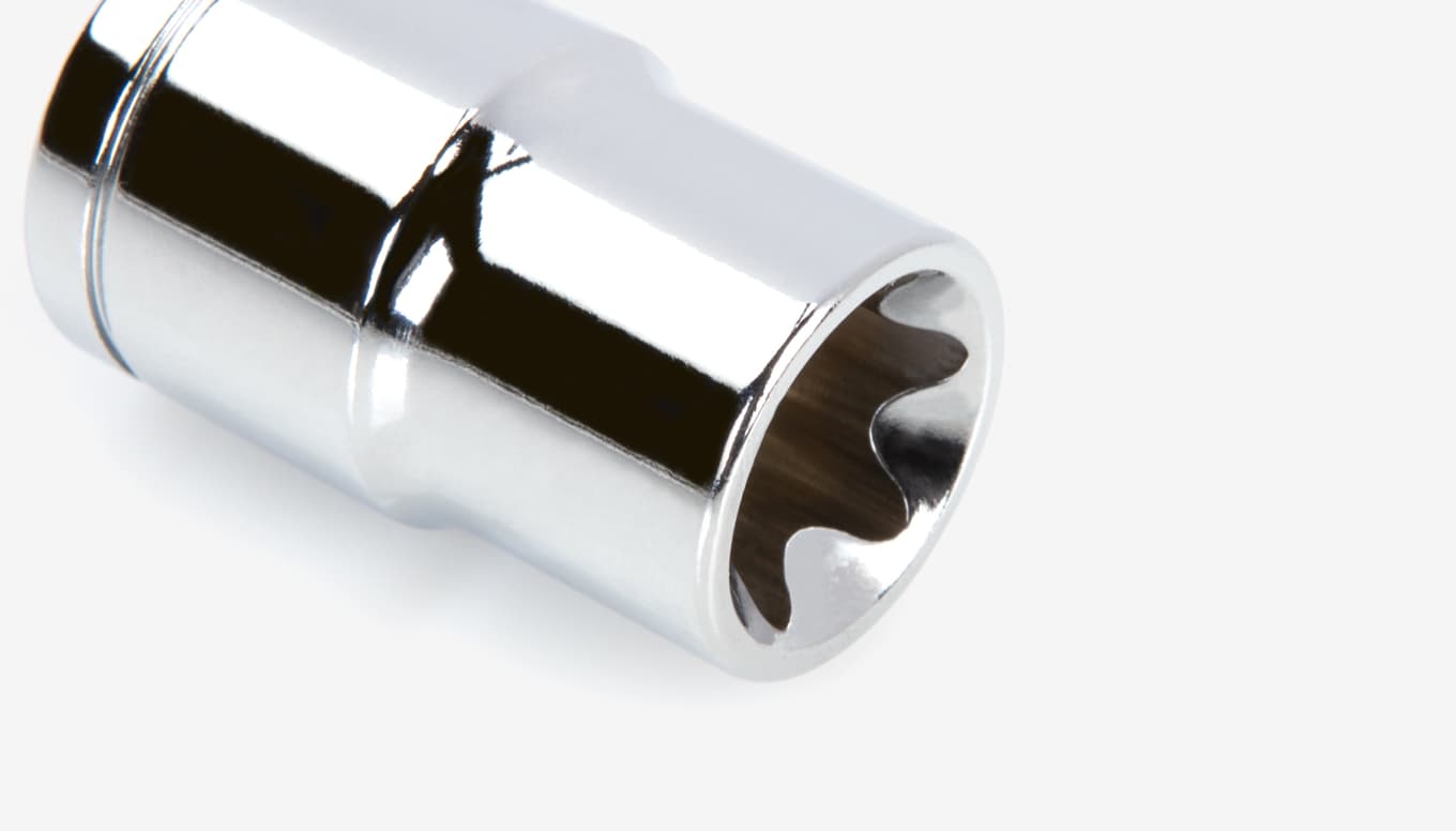 30-Piece 1/2 Inch Drive Bit & External Star Socket Set | TEKTON