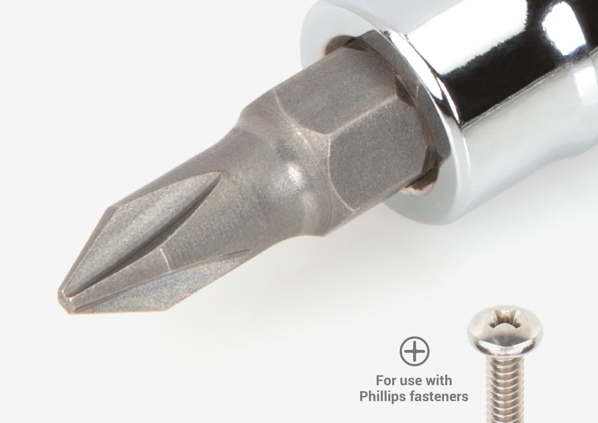 1/4 Inch Drive x #2 Phillips Bit Socket | TEKTON | SHB01202