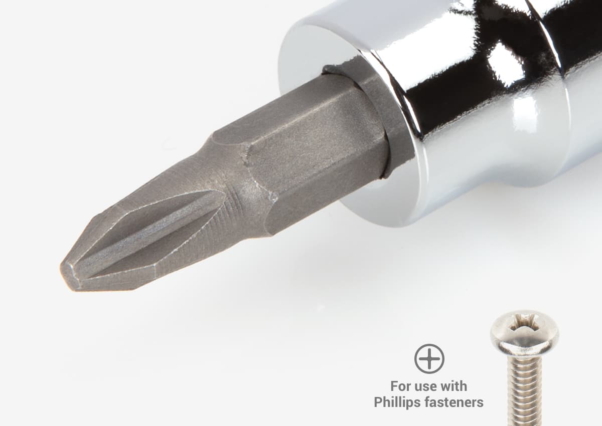 3/8 Inch Drive x #3 Phillips Bit Socket | TEKTON | SHB11203