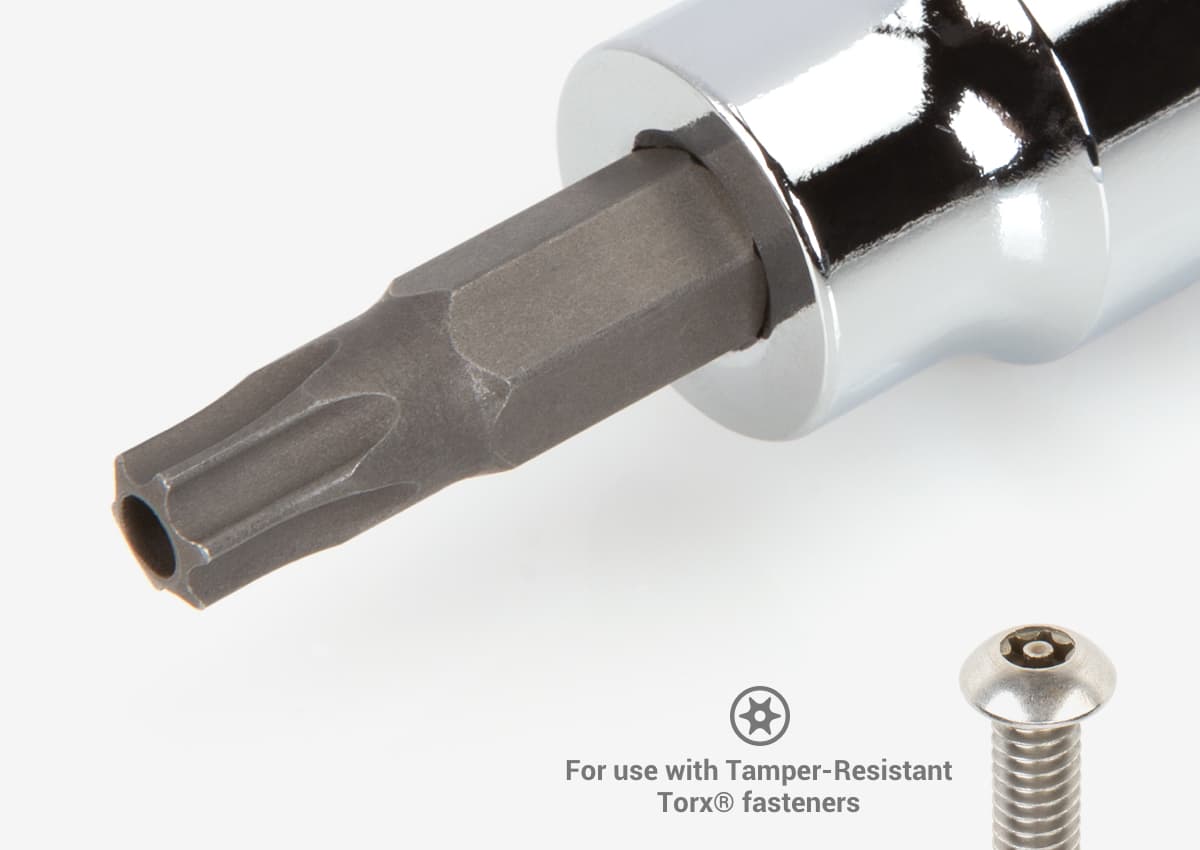 3/8 Inch Drive x TR10 Tamper-Resistant Torx Bit Socket | TEKTON | SHB17210