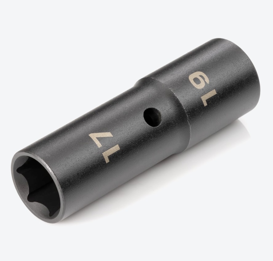 1/2 Inch Drive 19 x 21 mm Thin Wall Impact Flip Socket | TEKTON | SIF21921