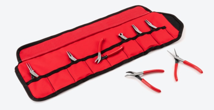 Mini Pliers Set with Pouch (8-Piece) | TEKTON | PMN99910