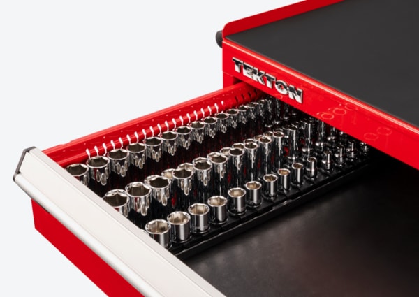 3/8 Inch Drive x 18 Inch Socket Rail and Tray Bundle (68-Tool ...