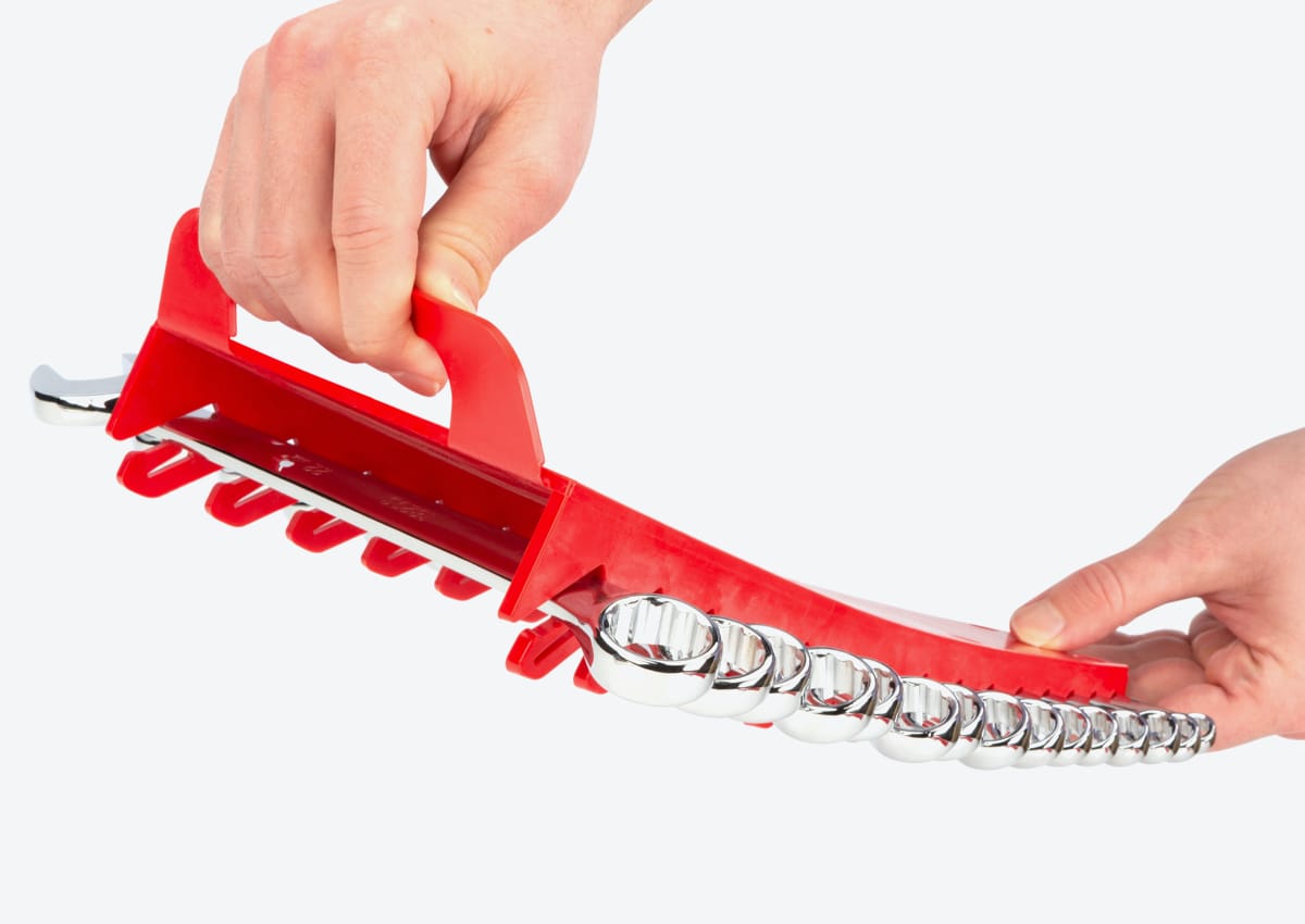 15-Tool Wrench Holder - Black | TEKTON | 79352
