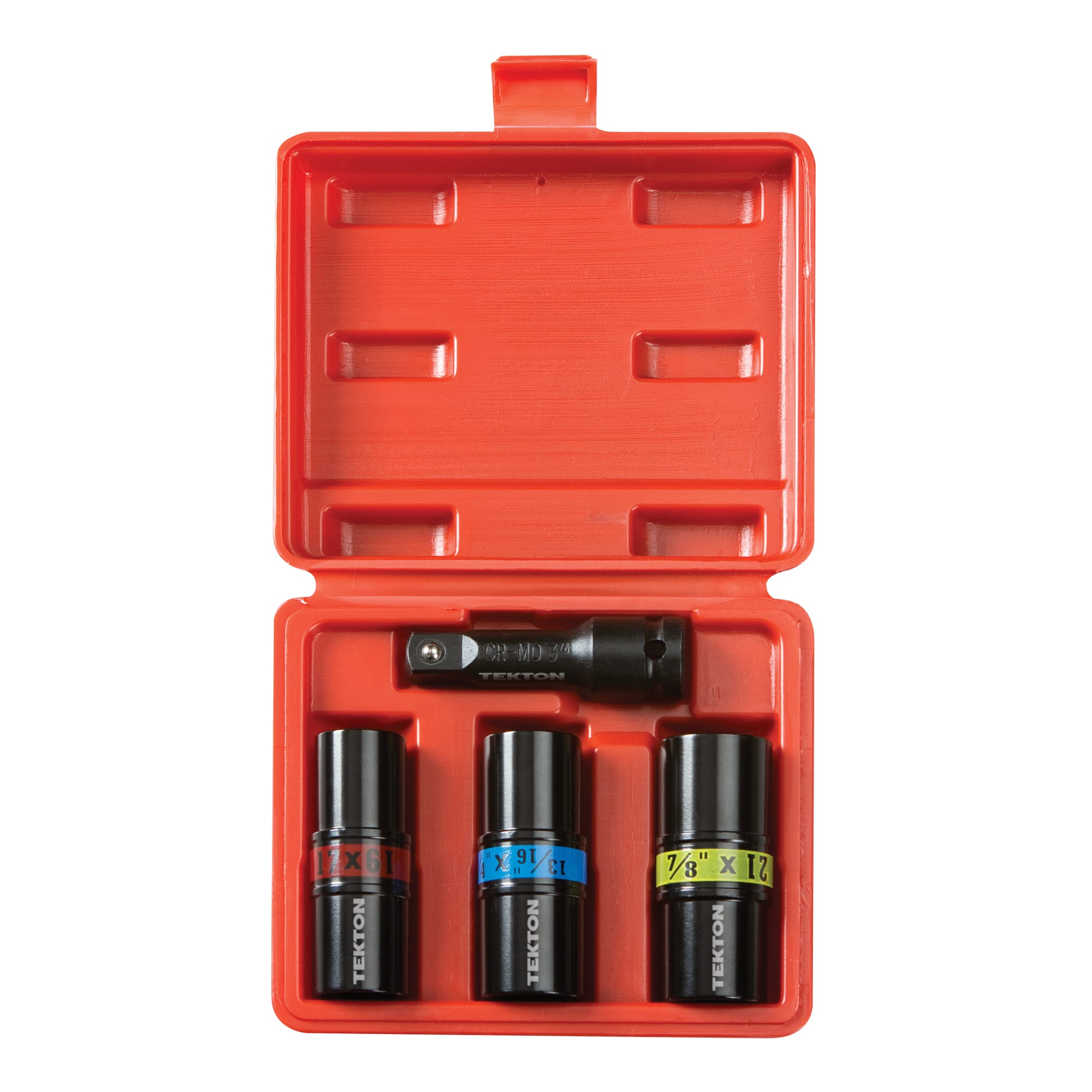 1/2 Inch Drive 6-Point Impact Flip Socket Set (4-Piece) | TEKTON | 4950