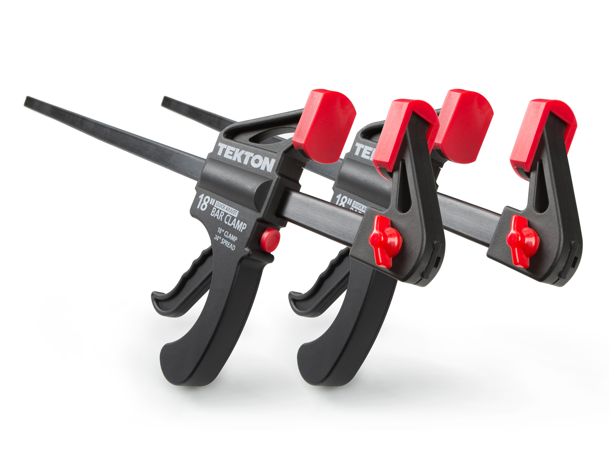 18 Inch Ratchet Bar Clamp / 24 Inch Spreader Set, 2-Piece | TEKTON ...