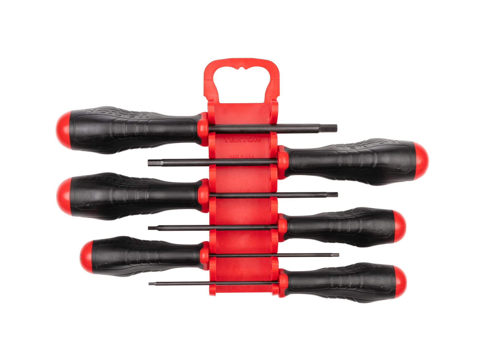 6-Piece Metric Black Oxide Blade Hex Driver Set with Holder | TEKTON