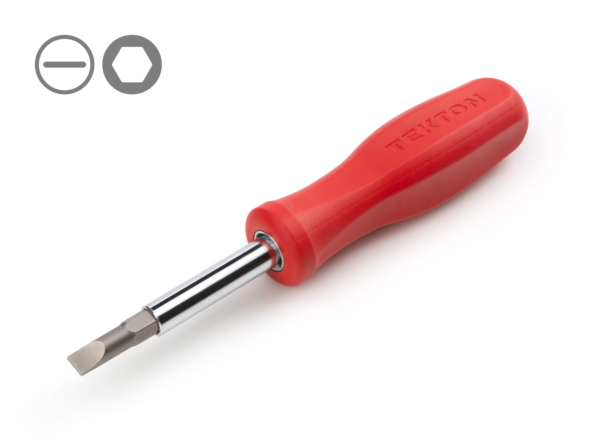 6-in-1 Slotted Driver - Red | TEKTON