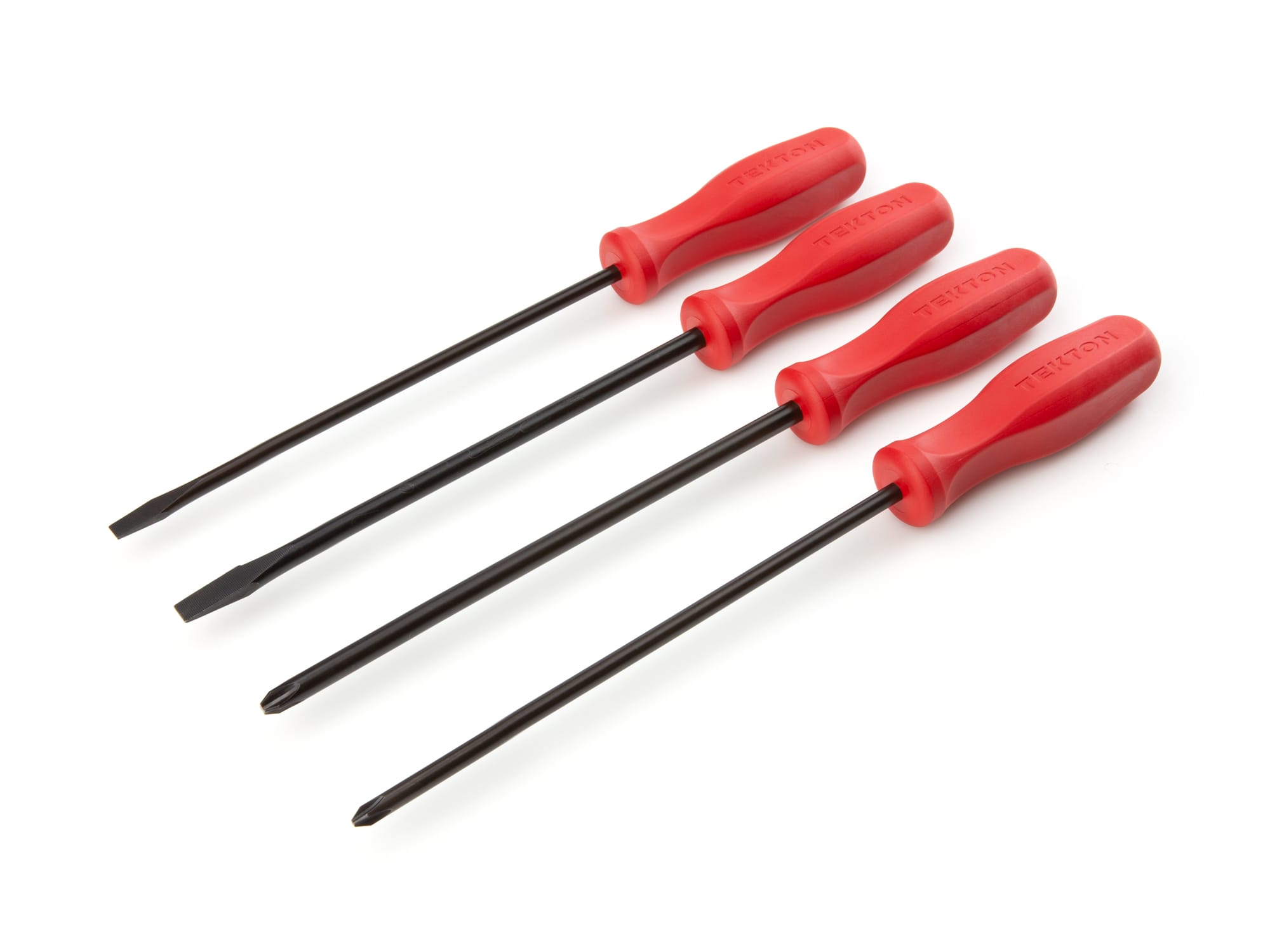 Long Phillips/Slotted Hard-Handle Screwdriver Set (Black Oxide ...