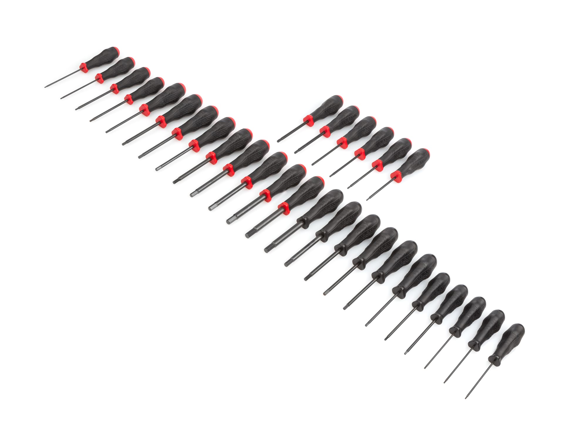 30-Piece High-Torque Torx Screwdriver & Hex Driver Set | TEKTON | DRV41225