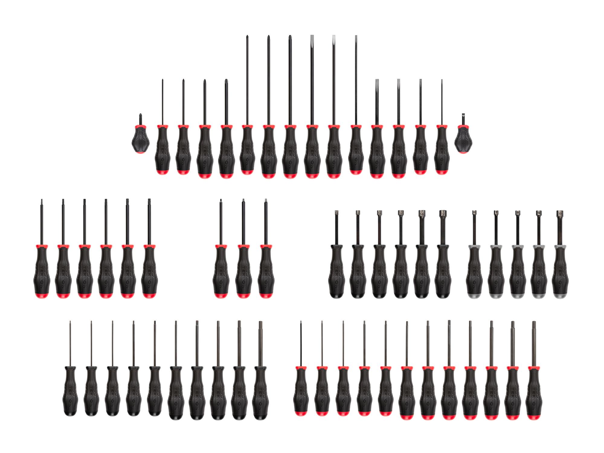 58-Piece High-Torque Black Oxide Blade Driver Set | TEKTON