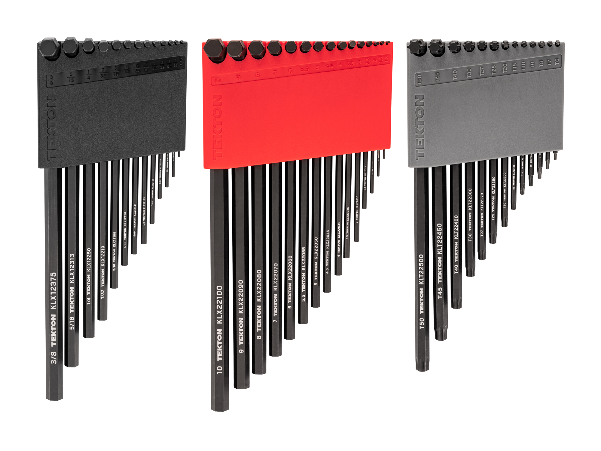 Flat End Hex and Star L-Key Set with Holders (41-Piece) | TEKTON