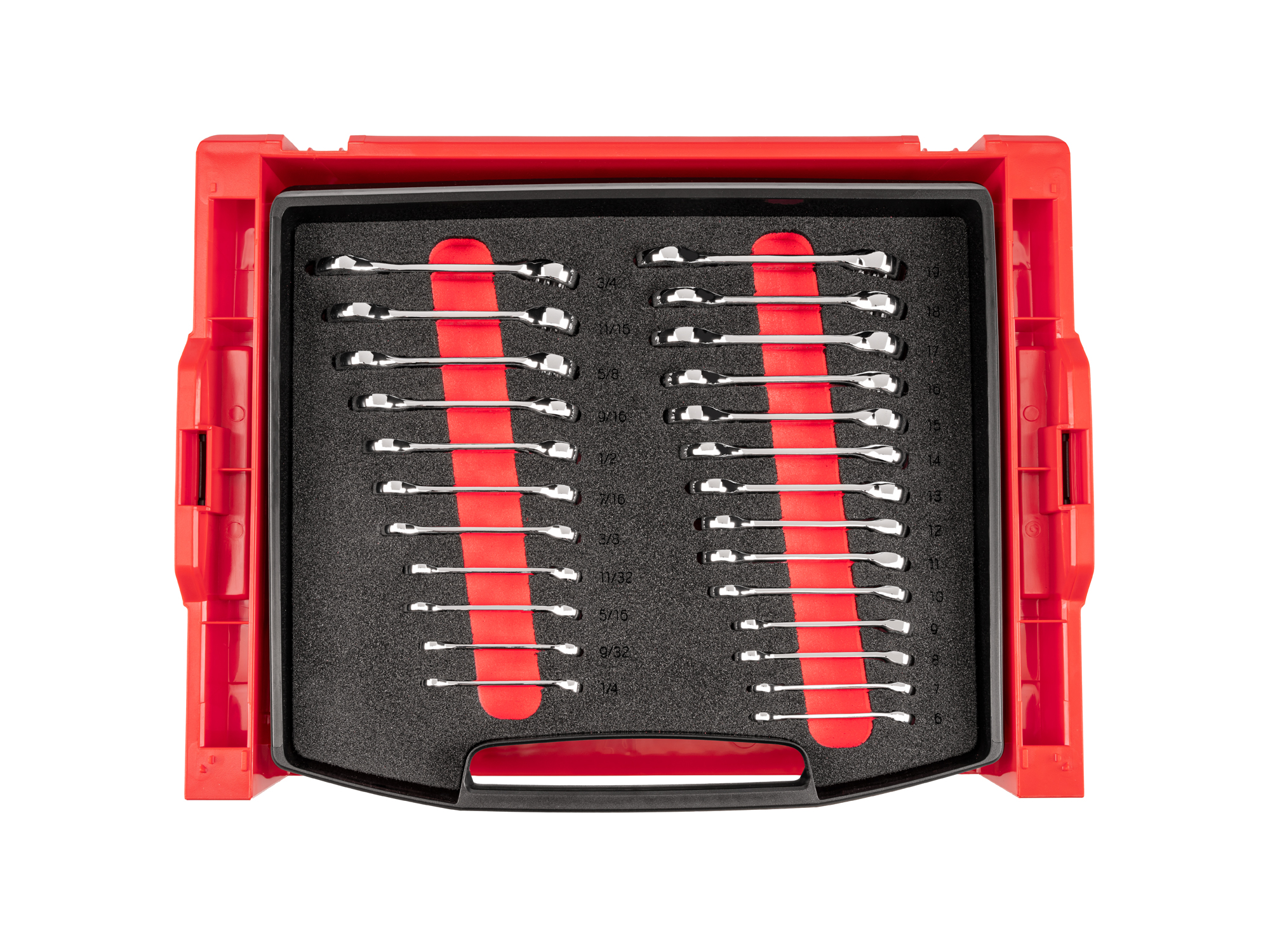25-Piece Stubby Combination Wrench Set with Drawer and Foam | TEKTON