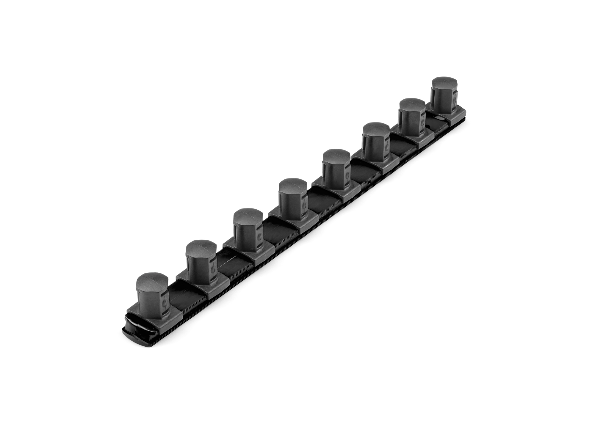 3/4 Inch Drive x 13 Inch Socket Rail, 8 Clips (Black) | TEKTON | USA