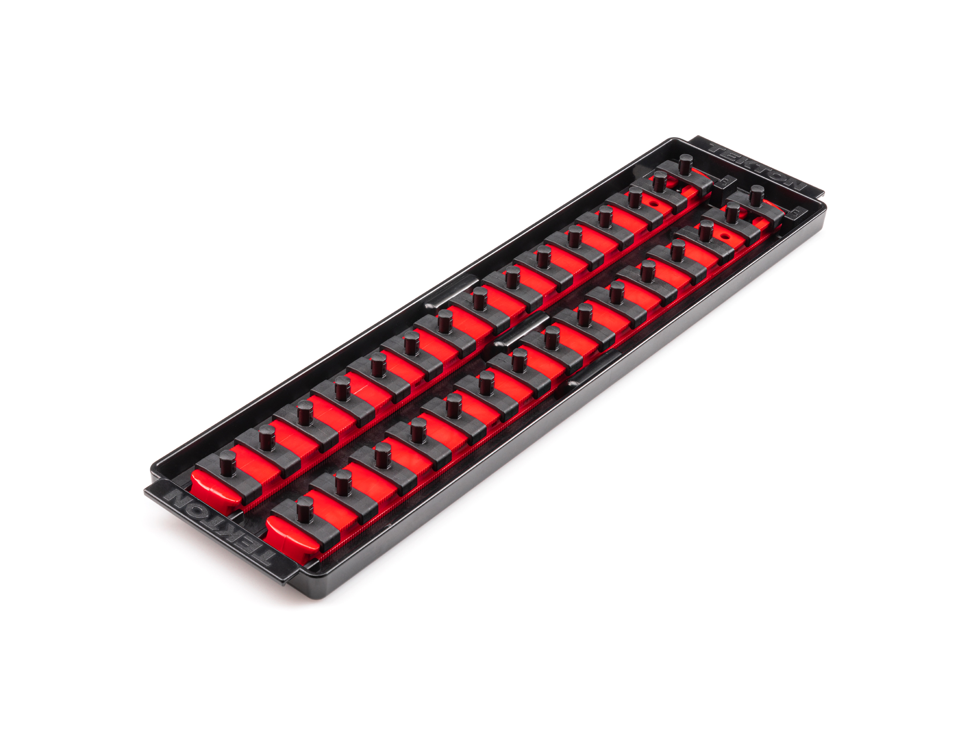 1/4 Inch Drive 2-Rail Socket Organizer Set, 30-Tool (Red) | TEKTON | USA