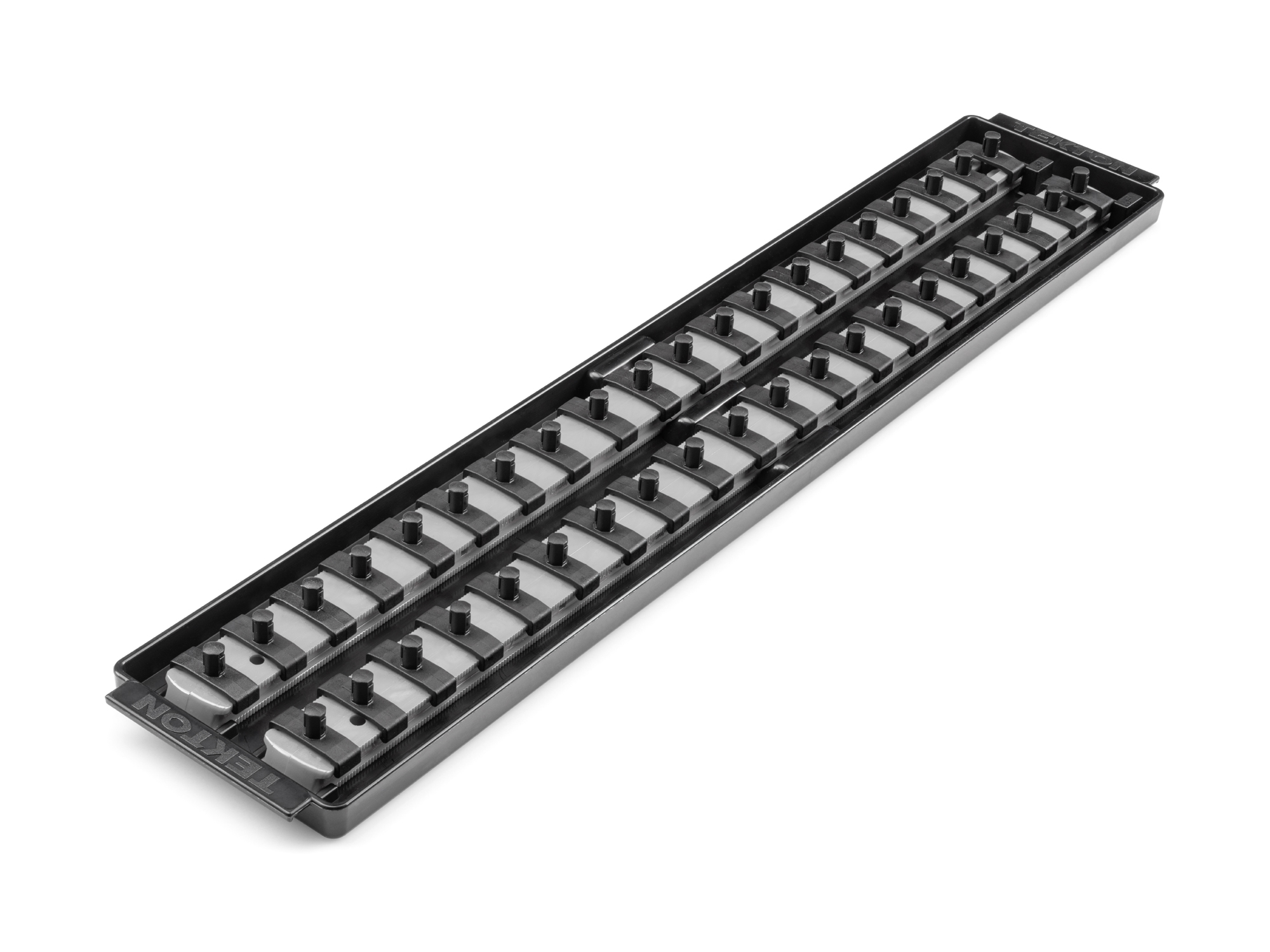 1/4 Inch Drive 2-Rail Socket Organizer Set, 40-Tool (Gray) | TEKTON | USA