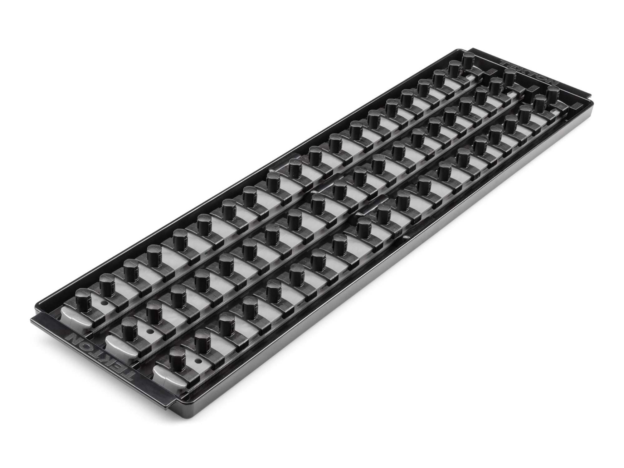 3/8 Inch Drive 3-Rail Socket Organizer Set, 60-Tool (Gray) | TEKTON | USA