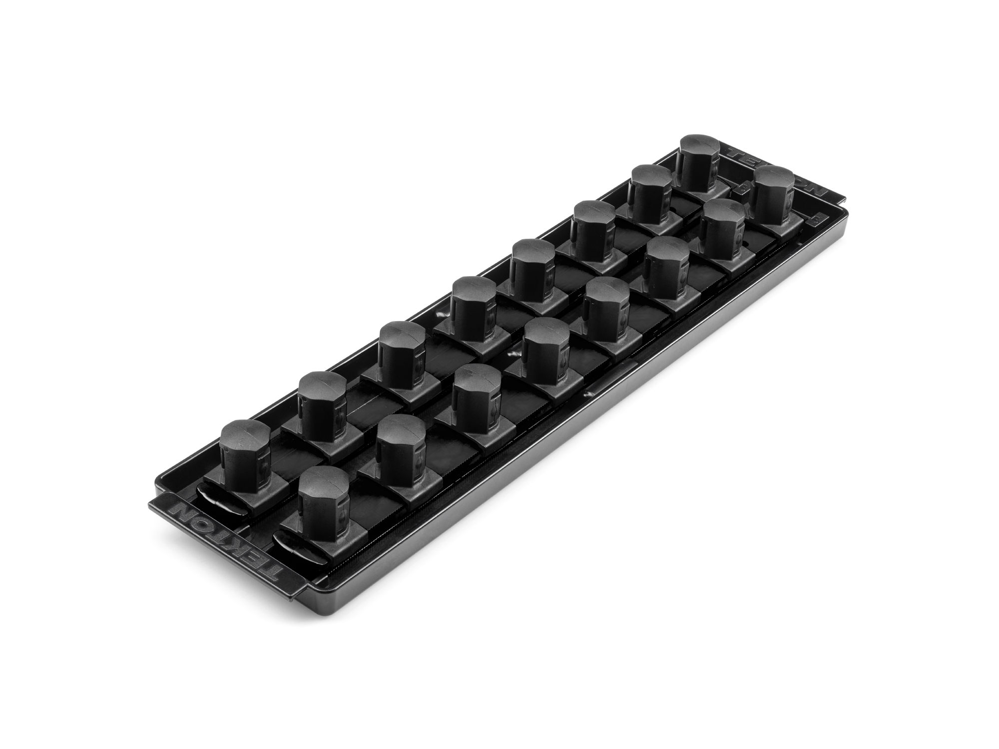 3/4 Inch Drive 2-Rail Socket Organizer Set, 16-Tool (Black) | TEKTON | USA
