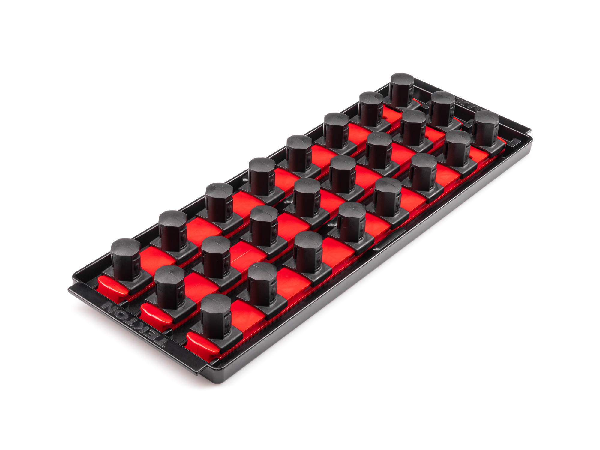 3/4 Inch Drive 3-Rail Socket Organizer Set, 24-Tool (Red) | TEKTON | USA