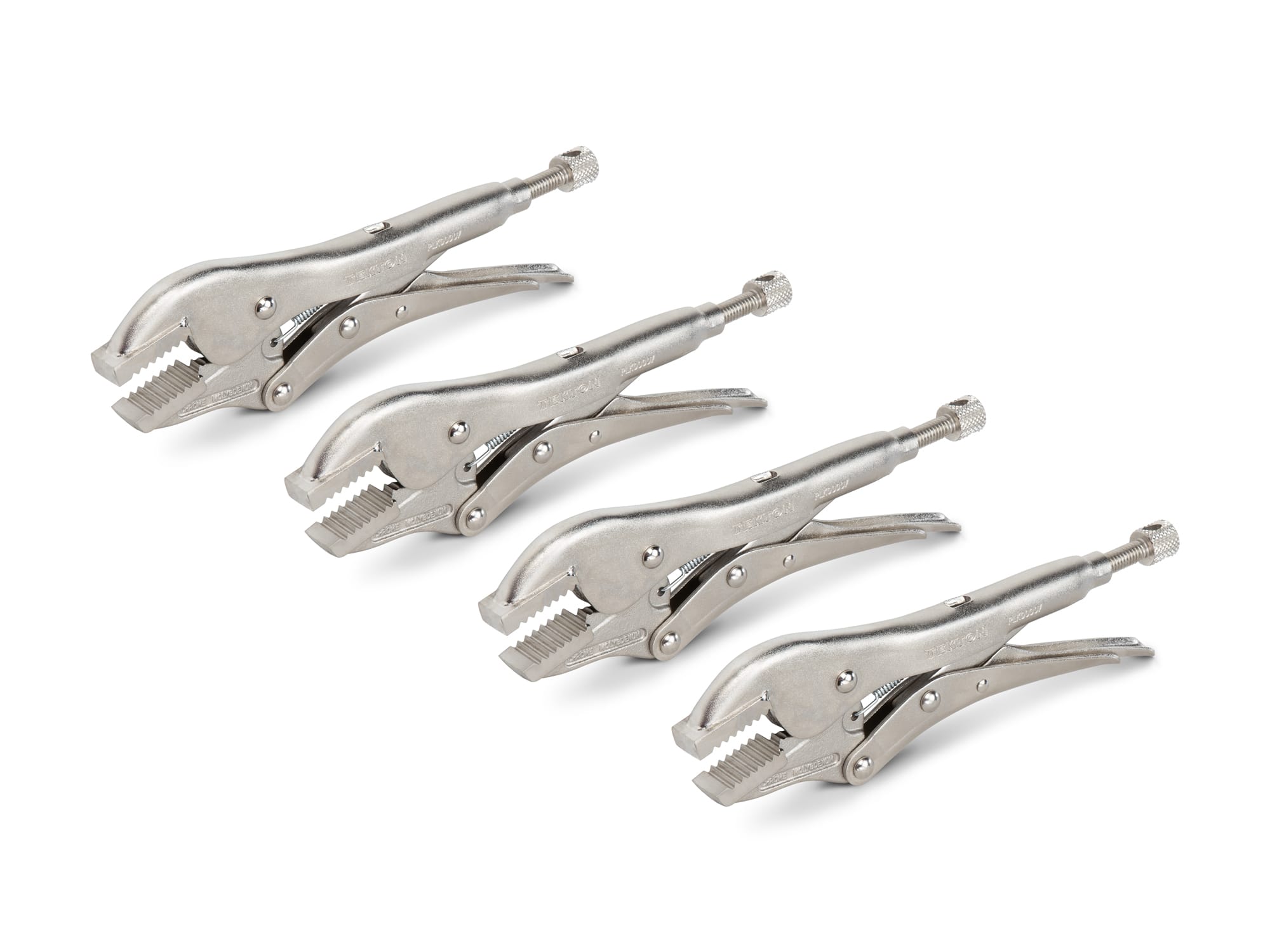 7 Inch Straight Jaw Locking Pliers (4-Piece) | TEKTON | PLK90002