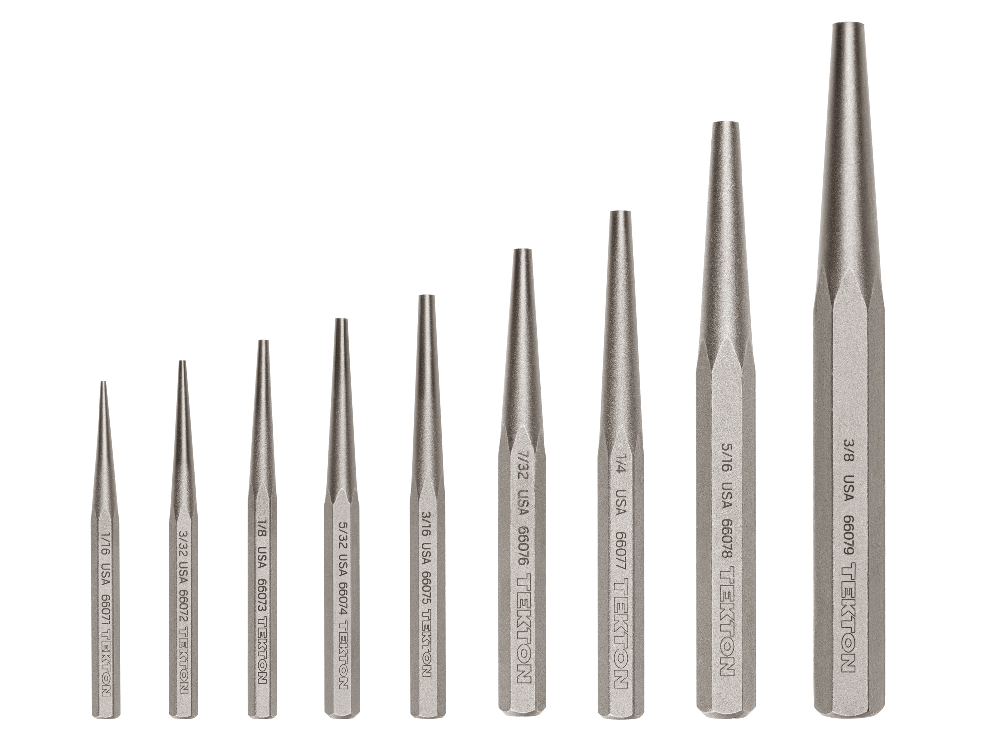 9-Piece Solid Punch Set | TEKTON | Made in USA