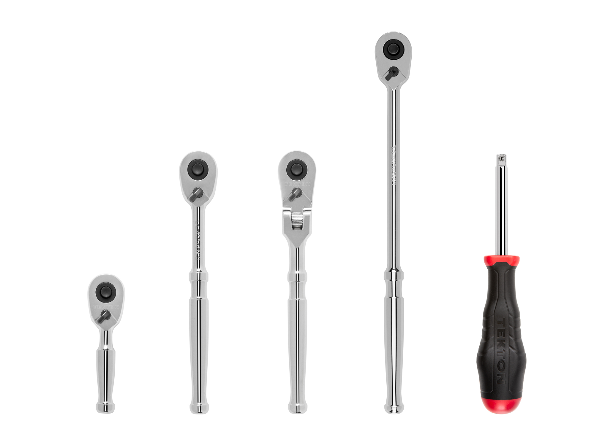 5-Piece 1/4 Inch Drive Quick-Release Drive Tool Set | TEKTON