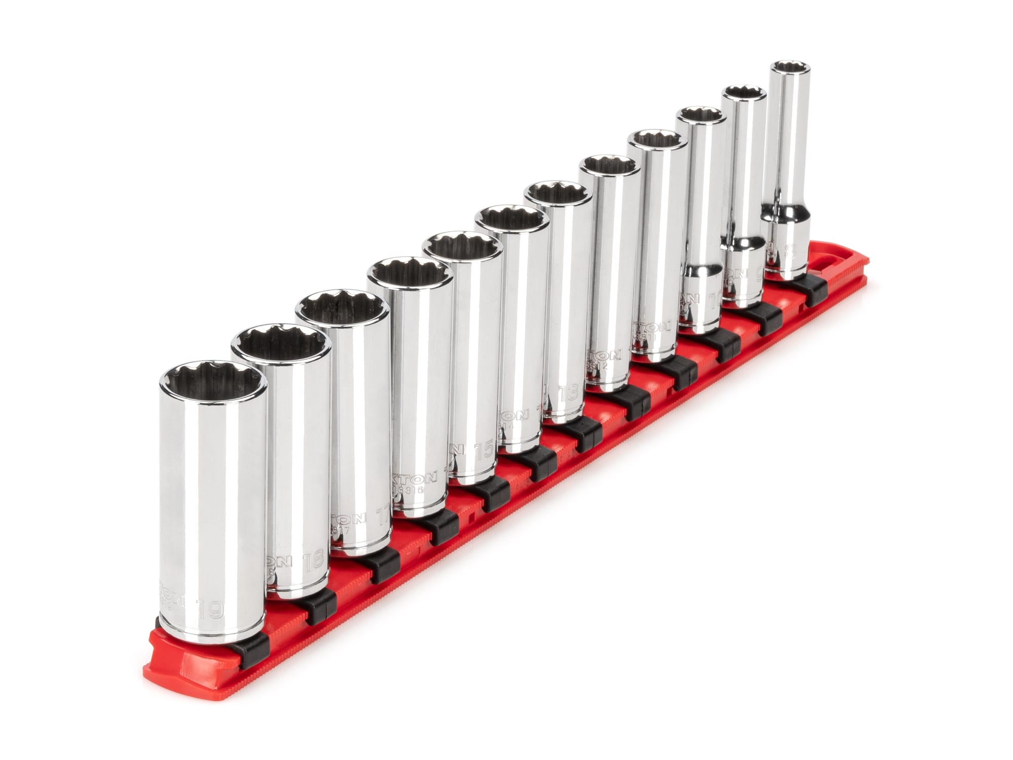 3/8 Inch Drive Deep 12-Point Socket Set, 12-Piece | TEKTON | SHD91108