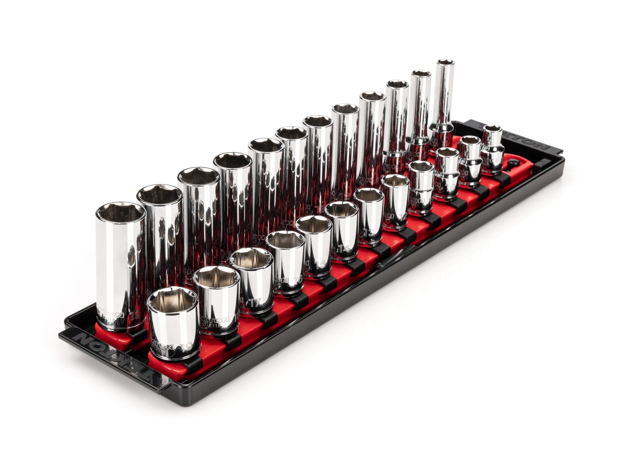 3/8 Inch Drive 6-Point Socket Set, 24-Piece | TEKTON | SHD91215