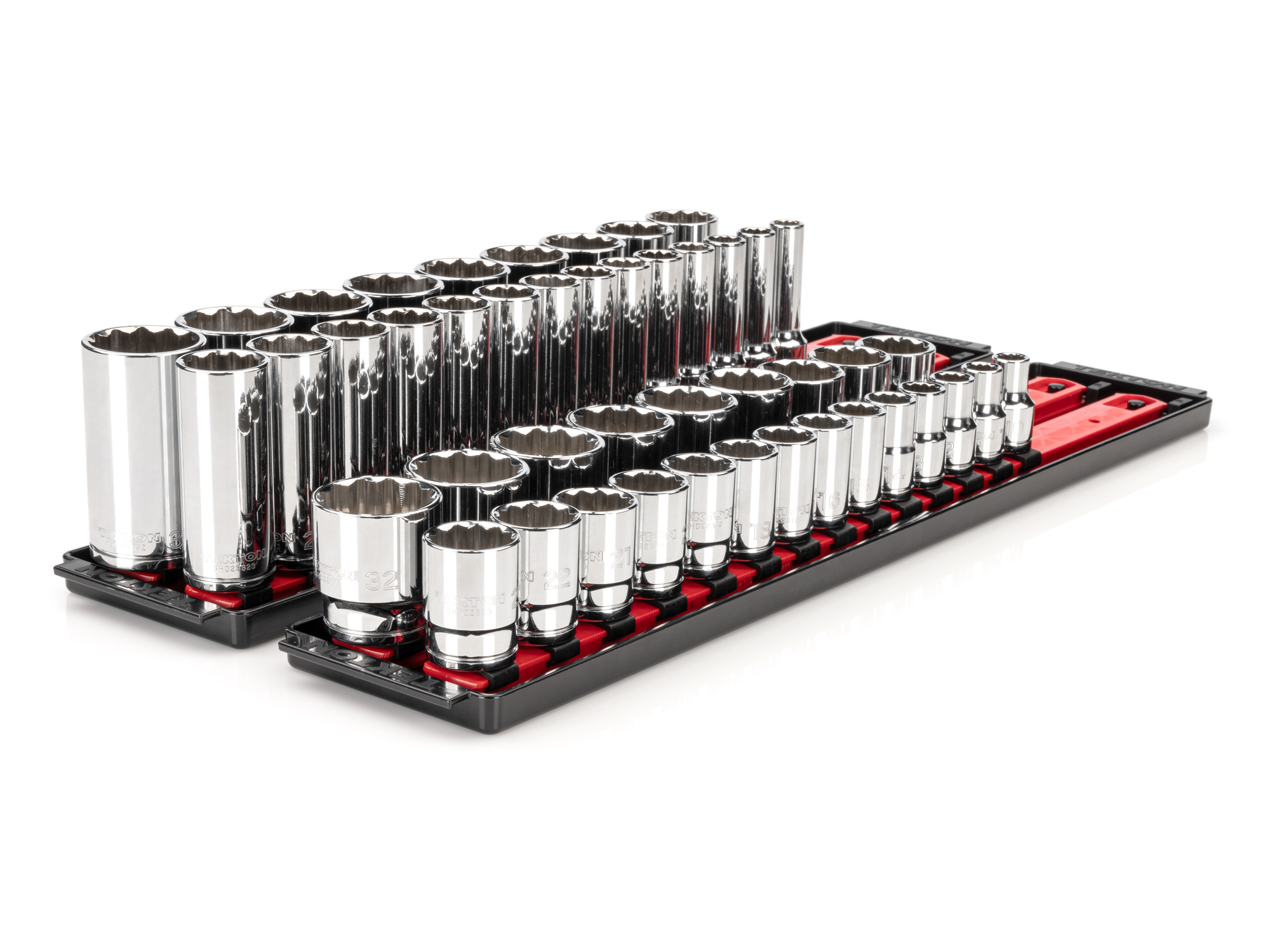 46-Piece 1/2 Inch Drive 12-Point Socket Set (10–32 mm) | TEKTON