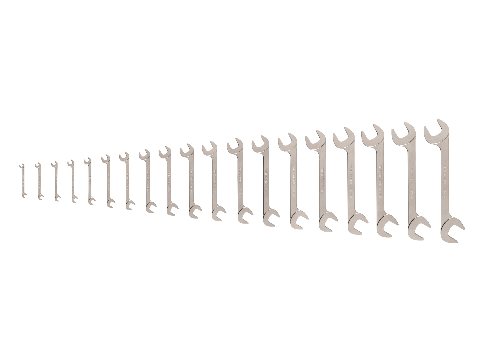 19-Piece Angle Head Open End Wrench Set | TEKTON | Made in USA