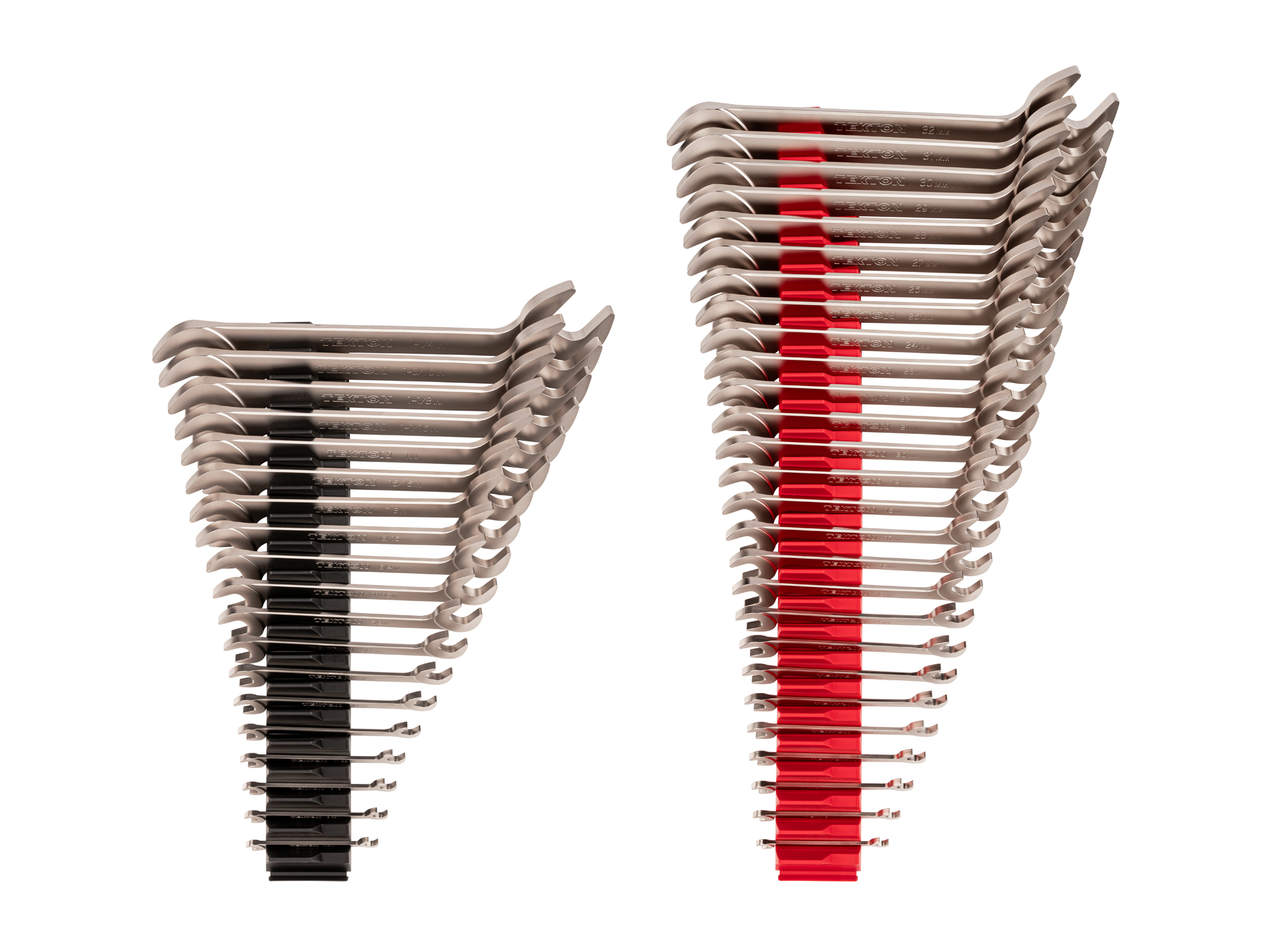 46-Piece Angle Head Open End Wrench Set with Organizer | TEKTON