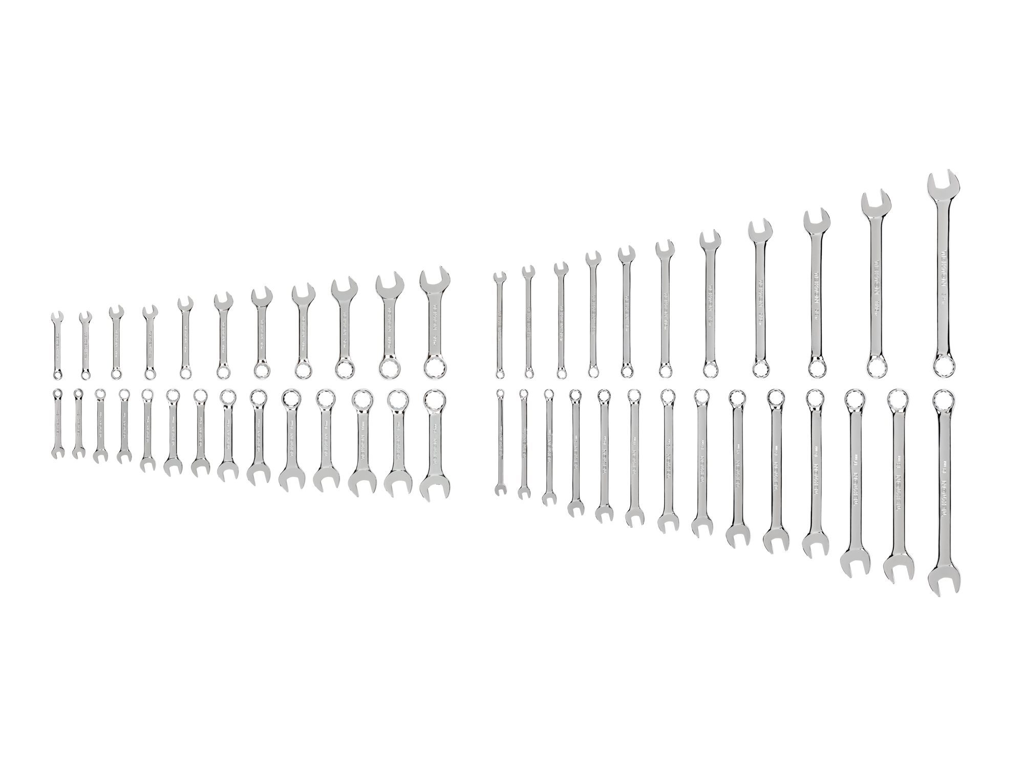 Stubby and Standard Length Combination Wrench Set (50-Piece) | TEKTON