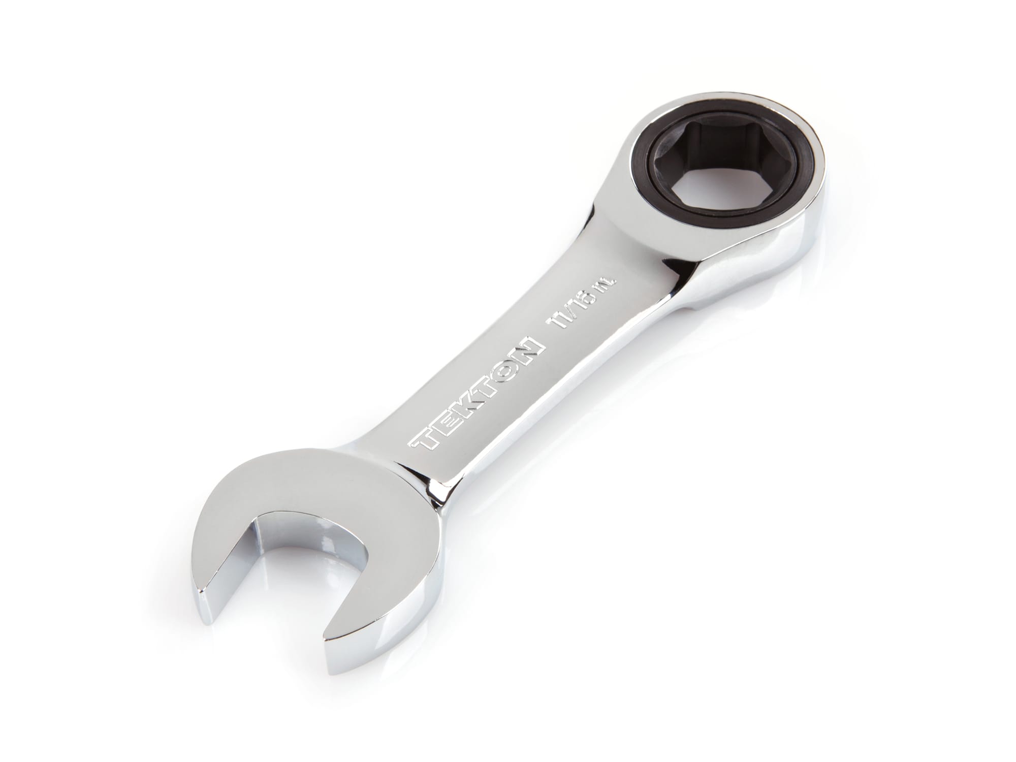 11/16 Inch Stubby Ratcheting 6-Point Combination Wrench | TEKTON