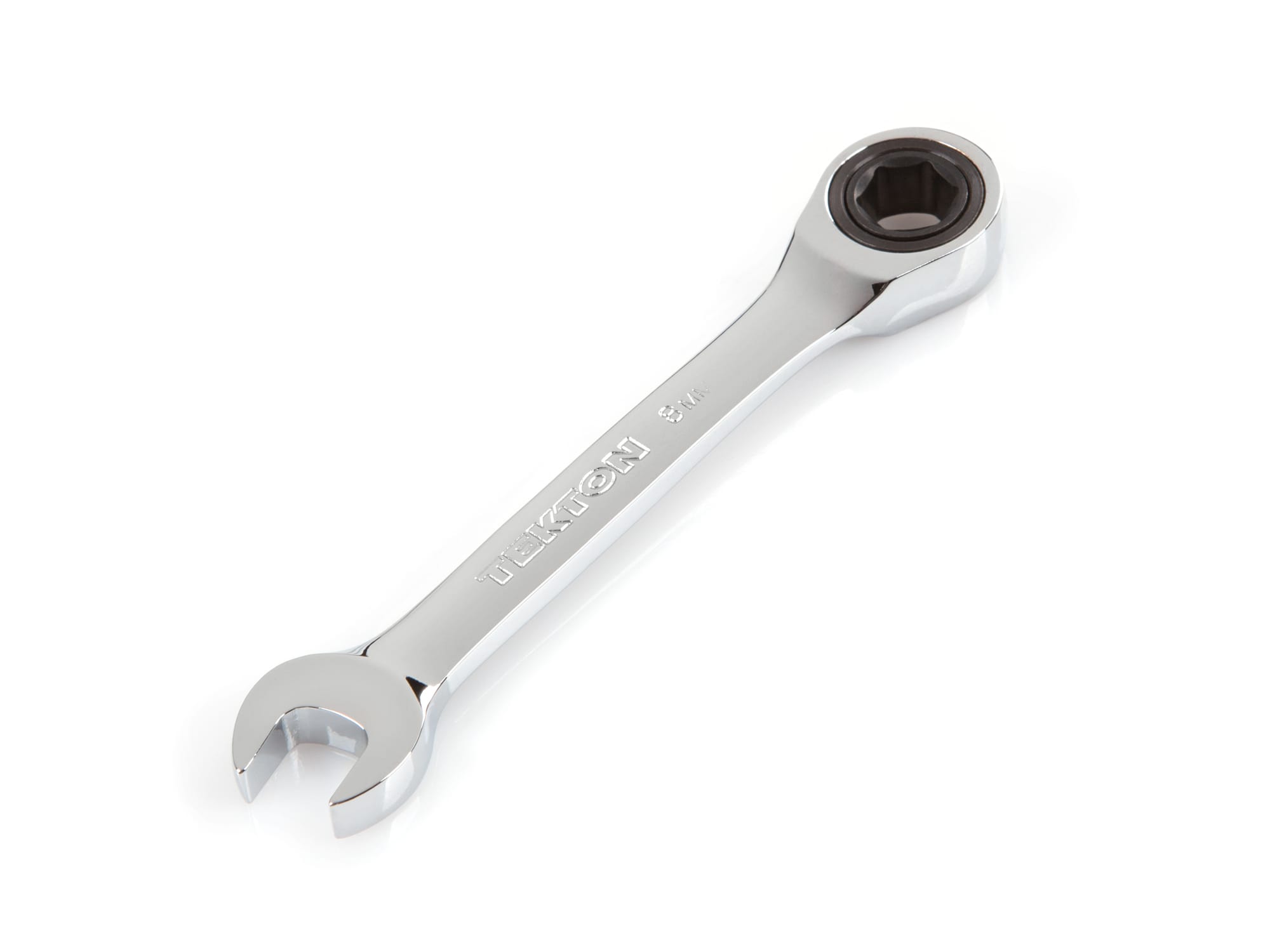 8 mm Stubby Ratcheting 6-Point Combination Wrench | TEKTON