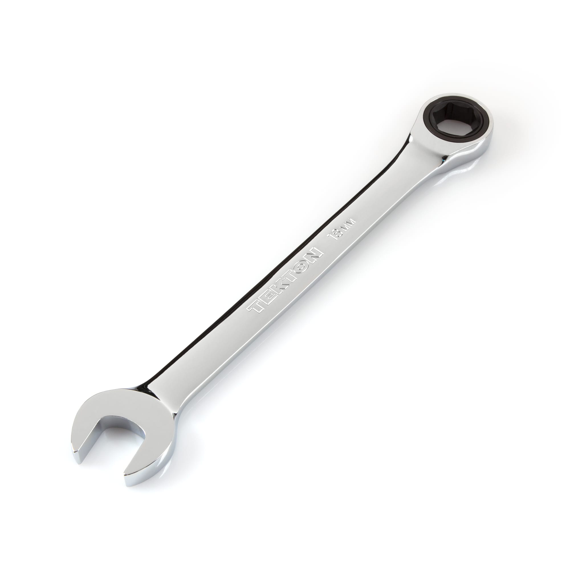 18 mm Ratcheting 6-Point Combination Wrench | TEKTON | WRN53118