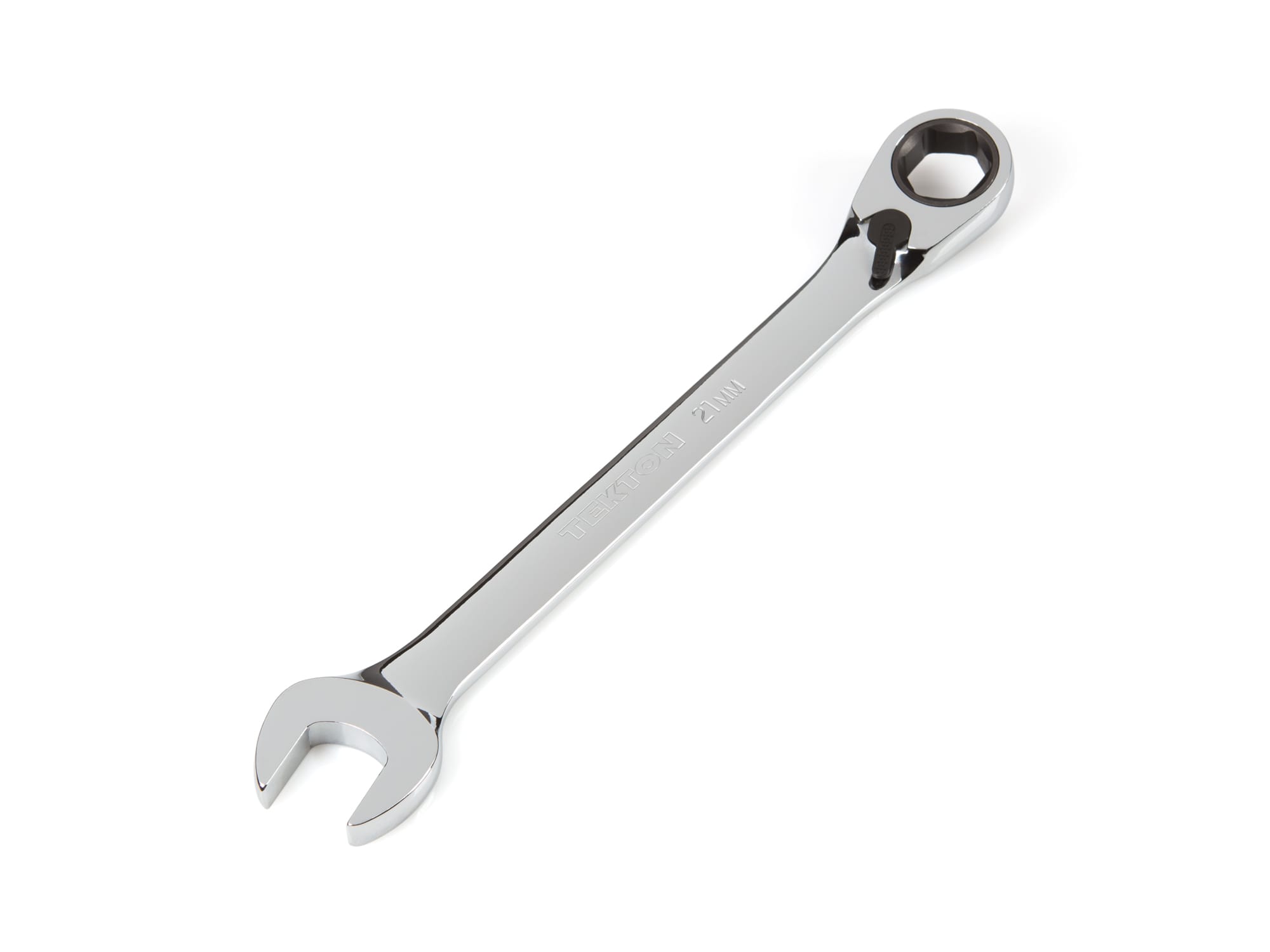 21 mm Reversible Ratcheting Combination Wrench | WRN56121 | TEKTON